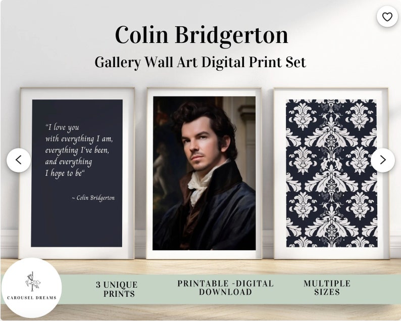 Bridgerton Polin Value Bundle 30 Digital Download, Printable Seamless ...