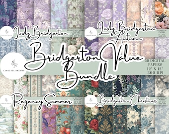 Bridgerton Digital Seamless Pattern Digital Paper Queen Charlotte ...