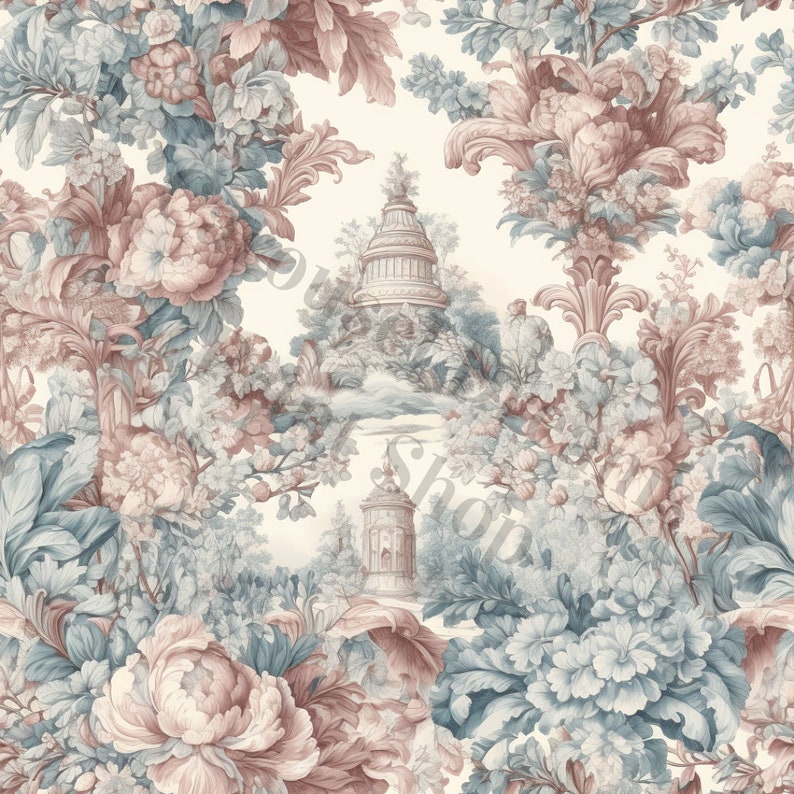 Regency Summer 14 Digital Paper Pack Instant Download. Scrapbook Paper ...