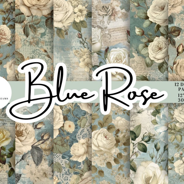 Vintage Rose Paper - Etsy