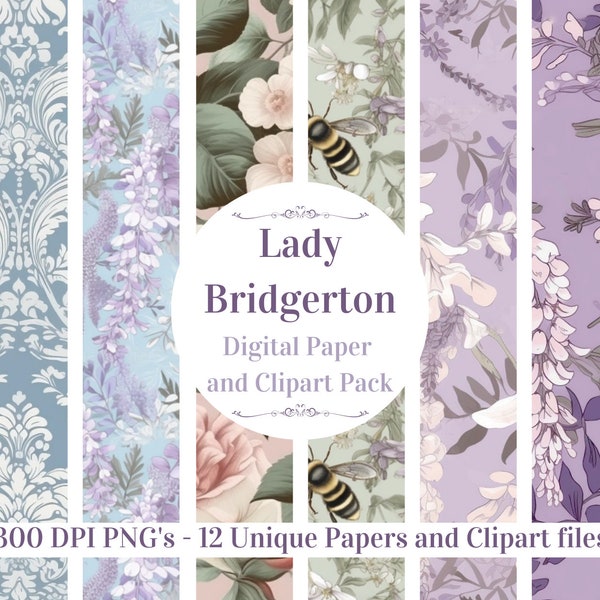 Bridgerton Scrapbook Paper - Etsy