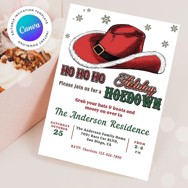 Christmas Invitation - Etsy