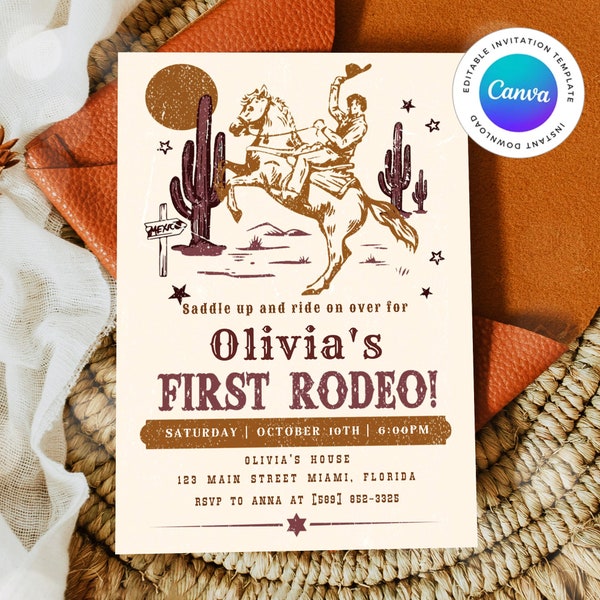 First Rodeo Birthday - Etsy