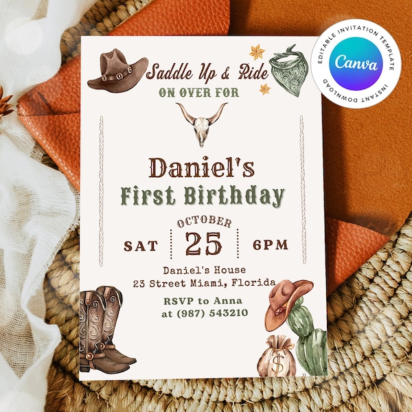 Yellowstone Birthday Invitation - Etsy