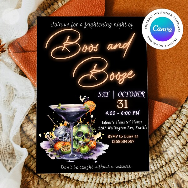 Boos and Booze Party - Etsy