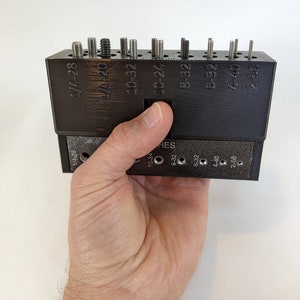 Screw and Nut Sorter - Metric and English Thread Sizing Guide With ...