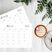 2023 Printable Calendar Landscape, Minimalist Monthly Calendar 2023 ...