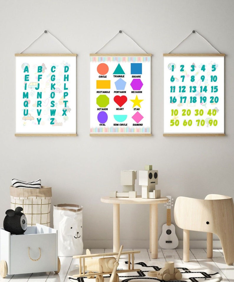 12 Set of Printable Educational Posters Homeschool Prints - Etsy