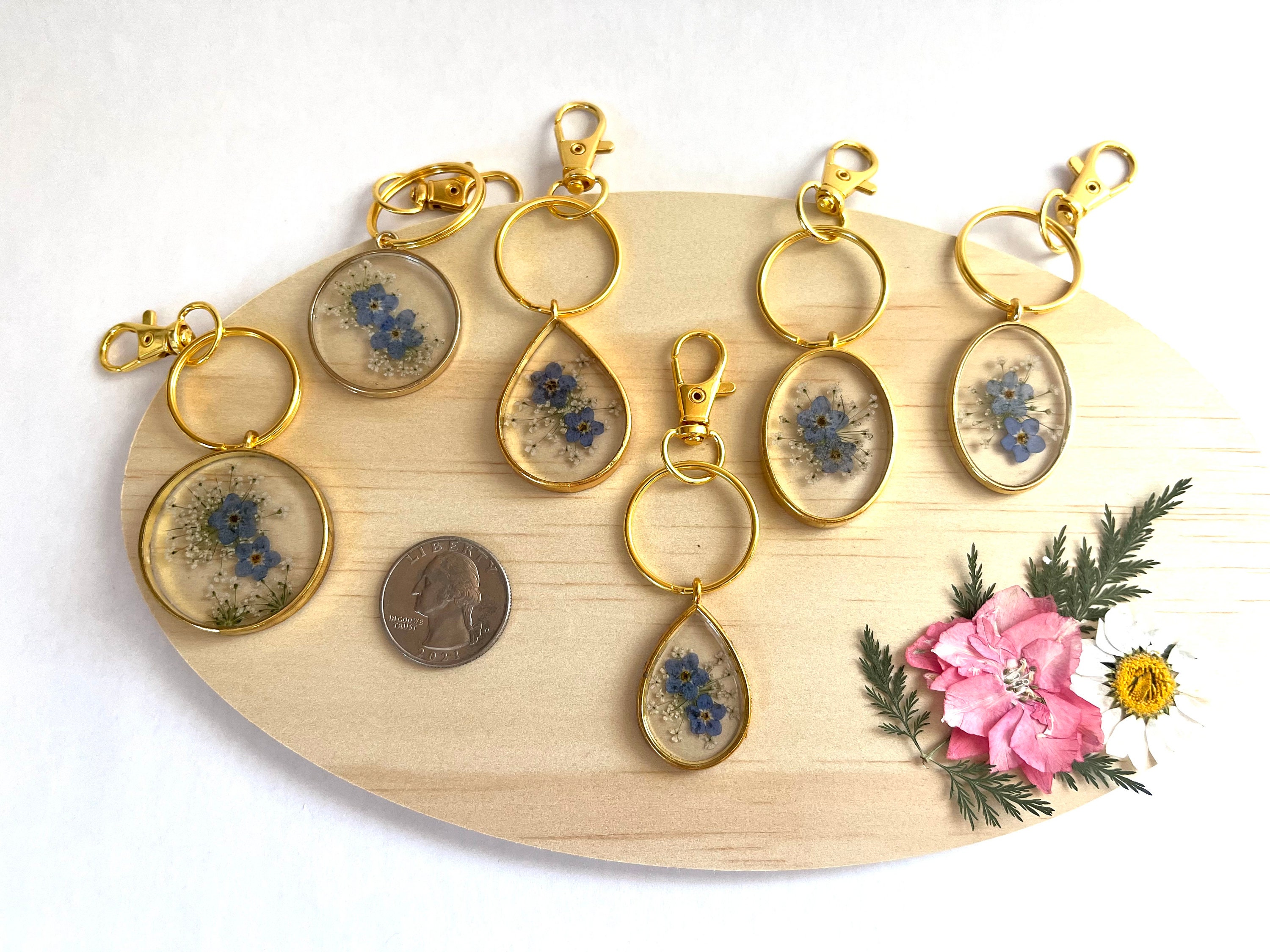 Forget Me Not Keychain, Child Loss Gift, Miscarriage Gift, Flower ...