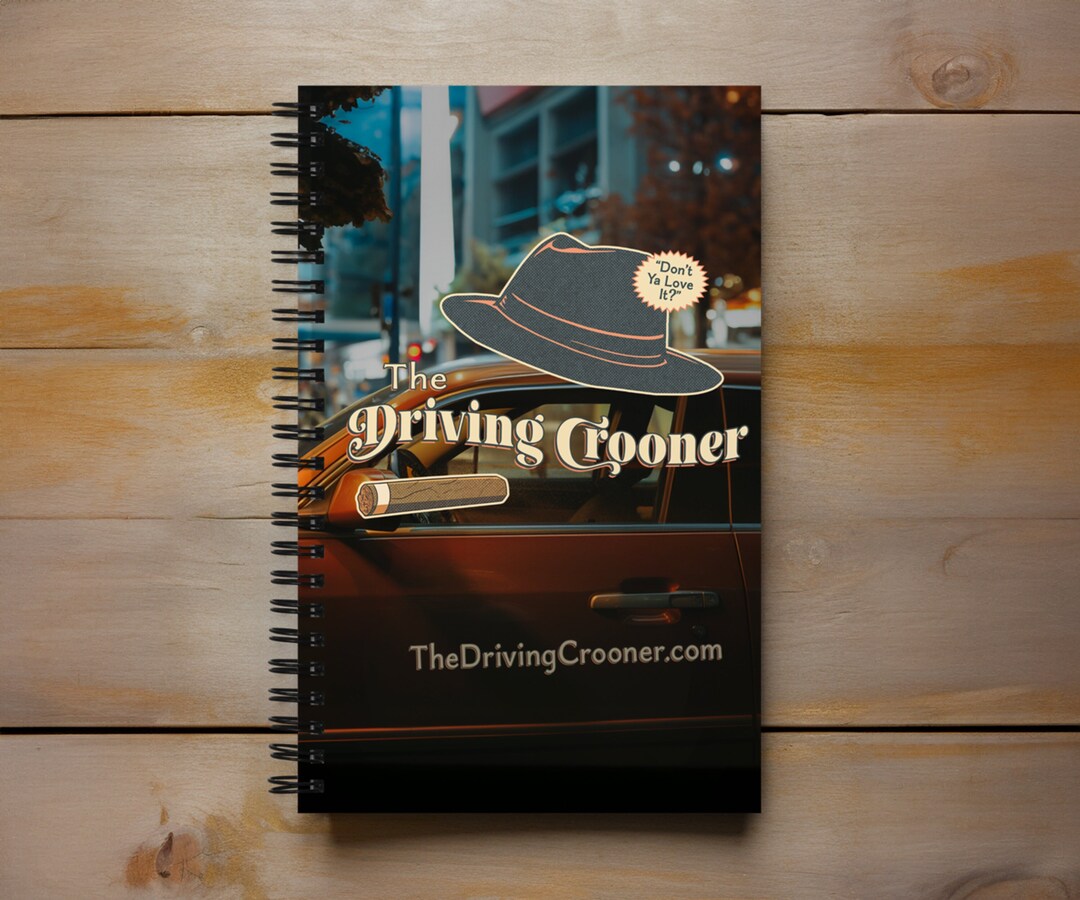 Driving Crooner Spiral Notebook | ITYSL 5.5x8.5 Dot Grid Notebook | TV ...