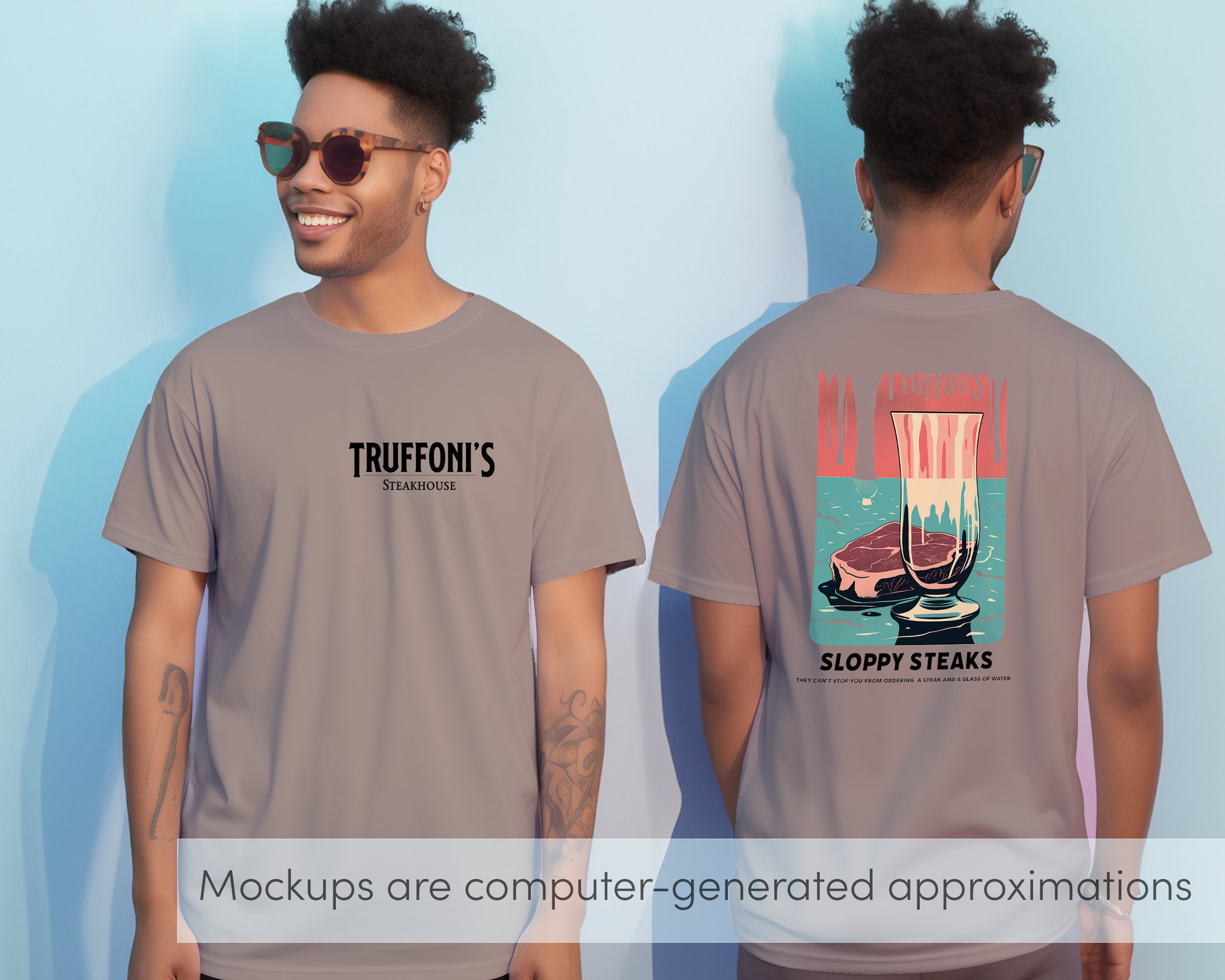 Sloppy Steaks Truffonis Two-sided Tee ITYSL Comfortable Unisex T_shirt ...