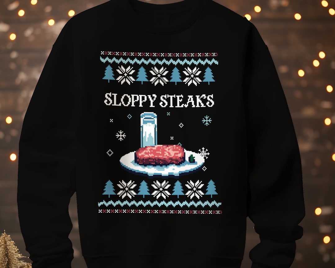 Sloppy Steaks Ugly Christmas Sweater: ITYSL Holiday Style - Etsy