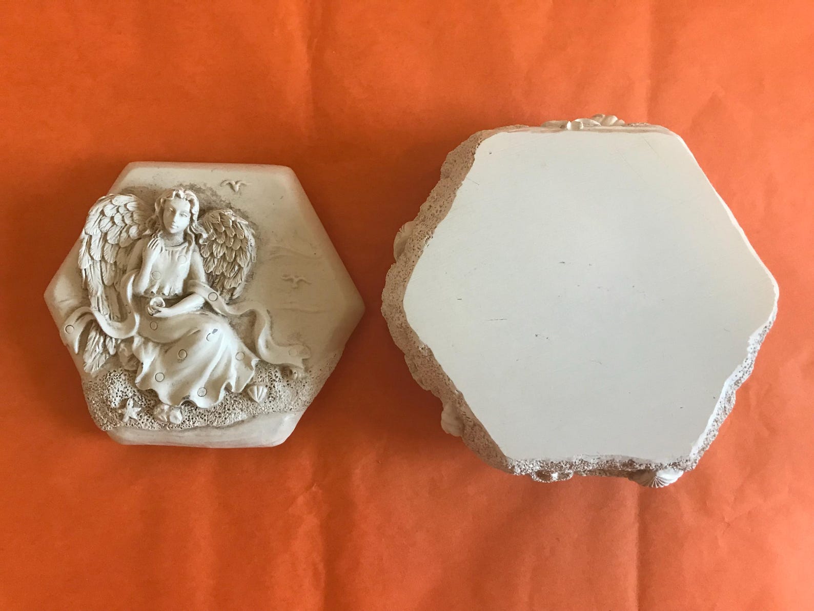 Vintage Angels of the Sea Heavenly Sea Angel Keepsake Box Angel Trinket ...