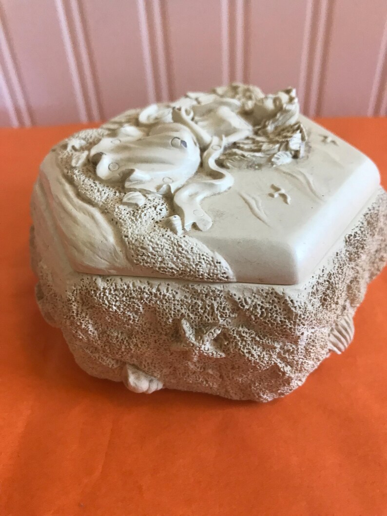 Vintage Angels of the Sea Heavenly Sea Angel Keepsake Box Angel Trinket ...