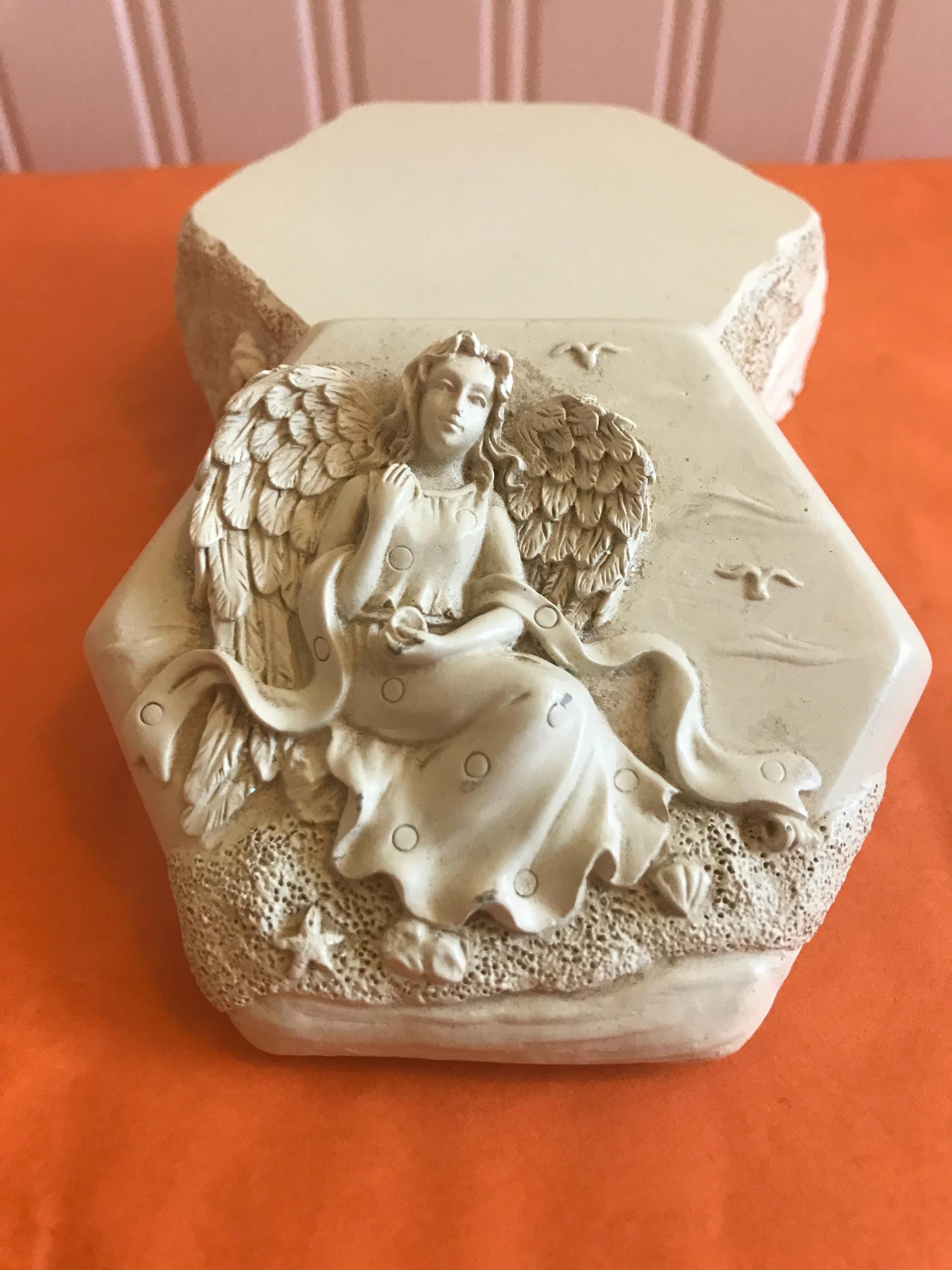 Vintage Angels of the Sea Heavenly Sea Angel Keepsake Box Angel Trinket ...