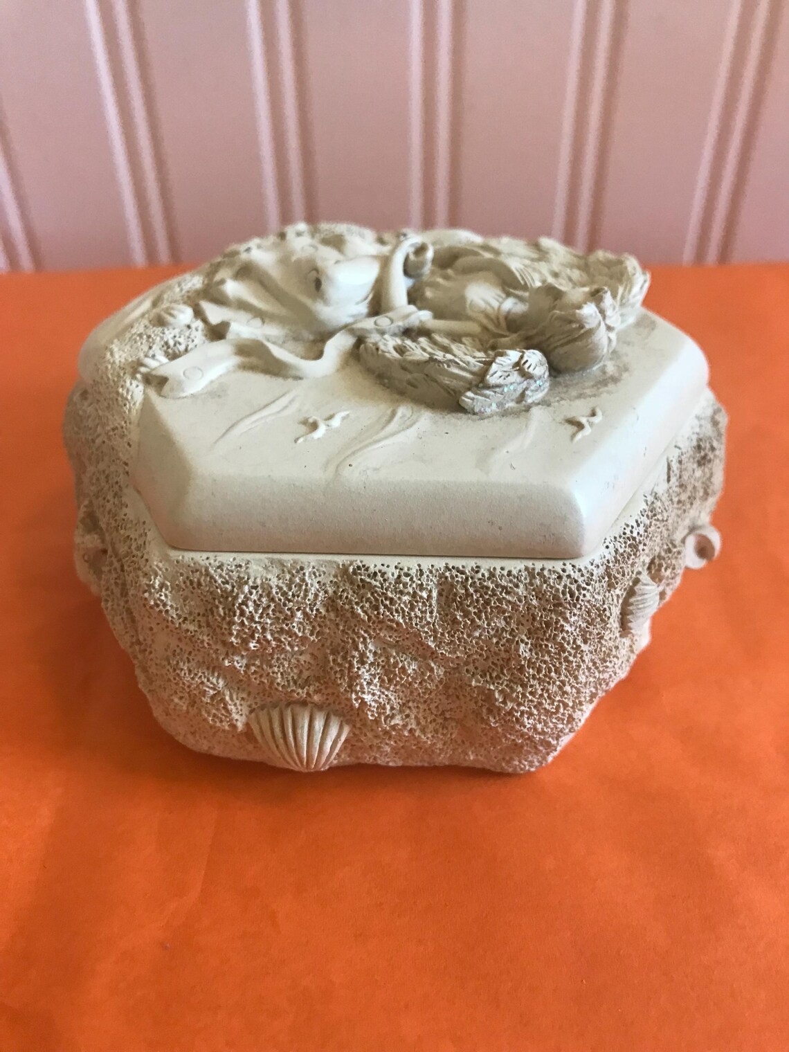 Vintage Angels of the Sea Heavenly Sea Angel Keepsake Box Angel Trinket ...
