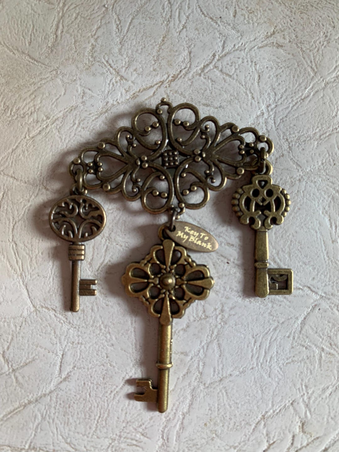 Unique Branded Skeleton Key Magnet | Eye-catching Bronze Tone Design ...