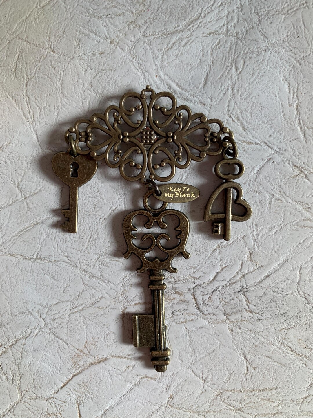 Key to My Blank Branded Skeleton Key Magnet | Bronze Tone Skeleton Key ...