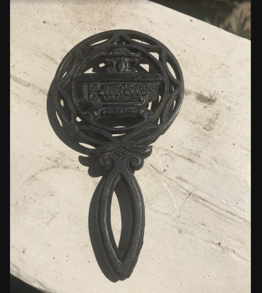 Cast Iron Vintage Wedgewood Mini Trivet Iron Trivet EUC - Etsy