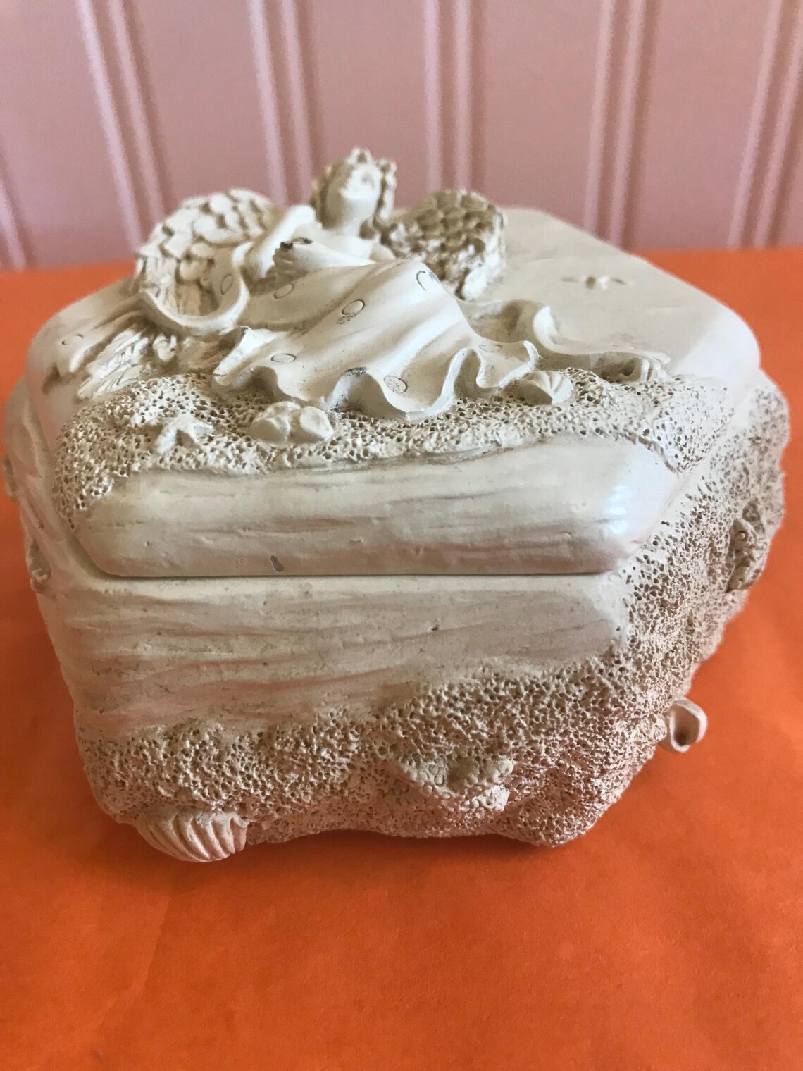 Vintage Angels of the Sea Heavenly Sea Angel Keepsake Box Angel Trinket ...