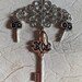 Unique Branded Skeleton Key Magnet | Eye-catching Silver Tone Design ...