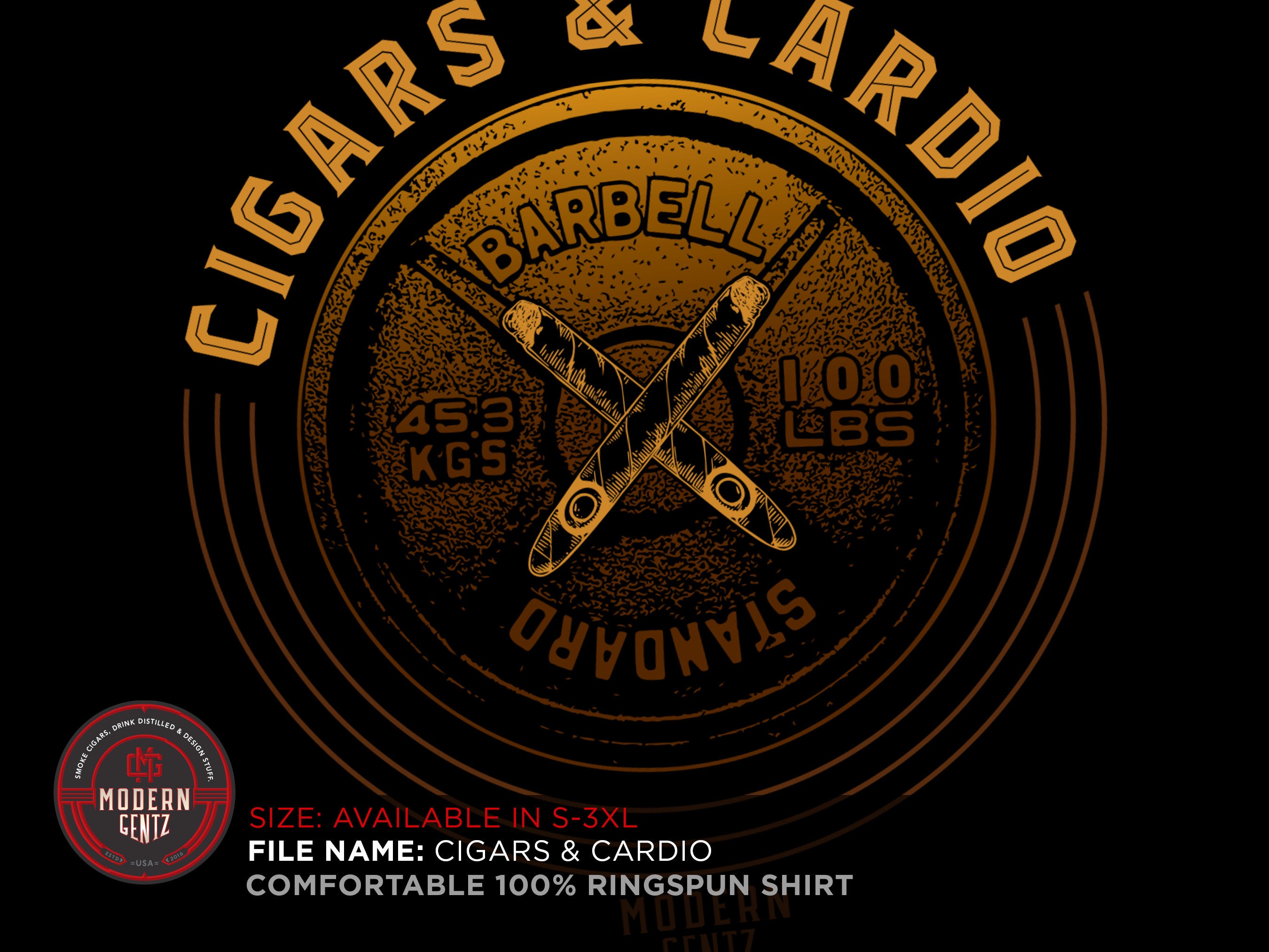 Cigars & Cardio Gift for Him, Cigar Lover Gift, Mens Funny Shirts ...
