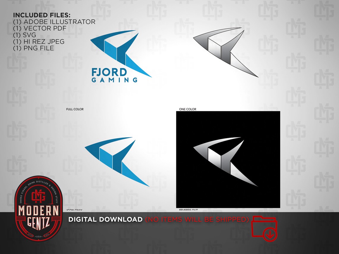 Logo Design Gaming Logo Design Editable SVG Logo Designs - Etsy