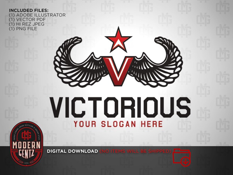 Logo Design, Victorious SVG PNG Logo, Business Logo, Logo Branding ...