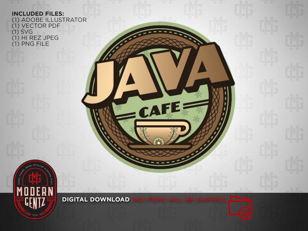 Java Cafe Logo, Coffee Business Logo, Business Branding Package, Hire a ...