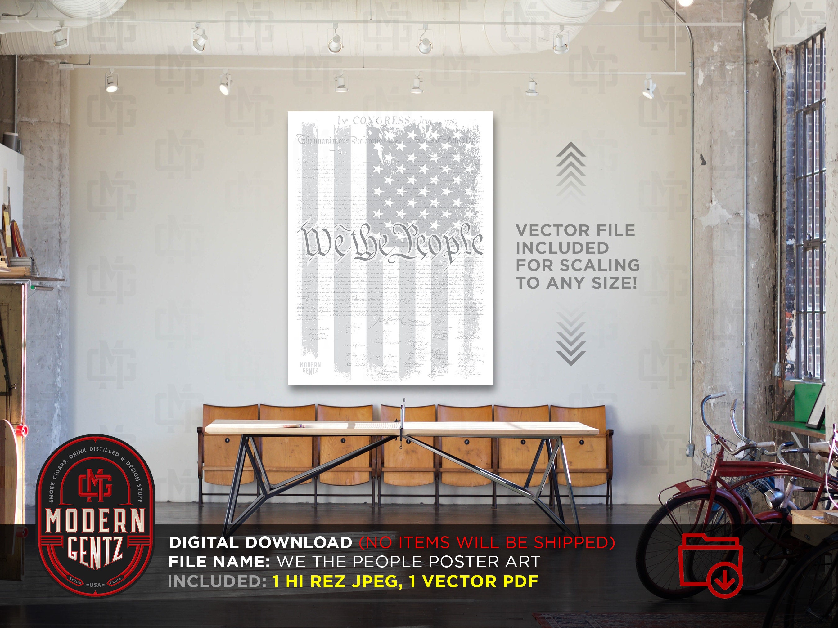 We the People Poster Art, American Flag Poster, Mancave Poster Art - Etsy