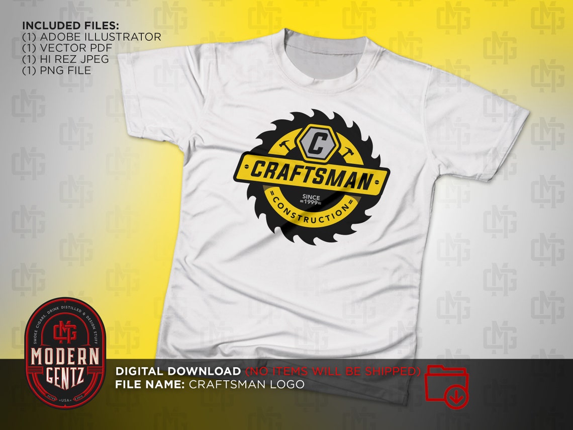 Editable Logo, Craftsman Logo Design, Construction Logo, Vector Logo ...