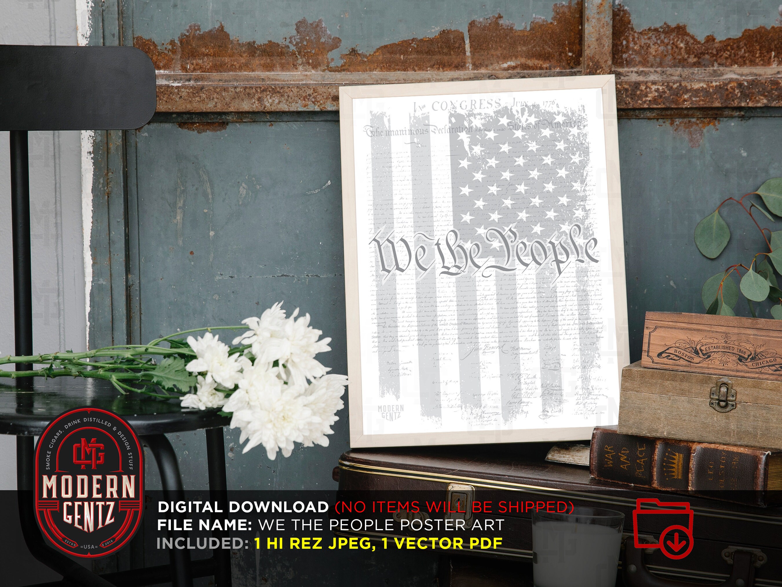 We the People Poster Art, American Flag Poster, Mancave Poster Art - Etsy