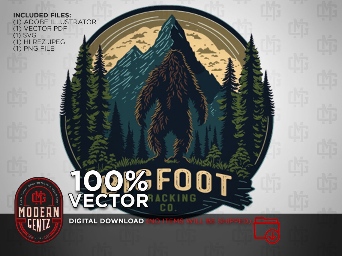 Logo Design, Bigfoot Logo, Bigfoot SVG, PNG Logo, Logo Designs Business ...