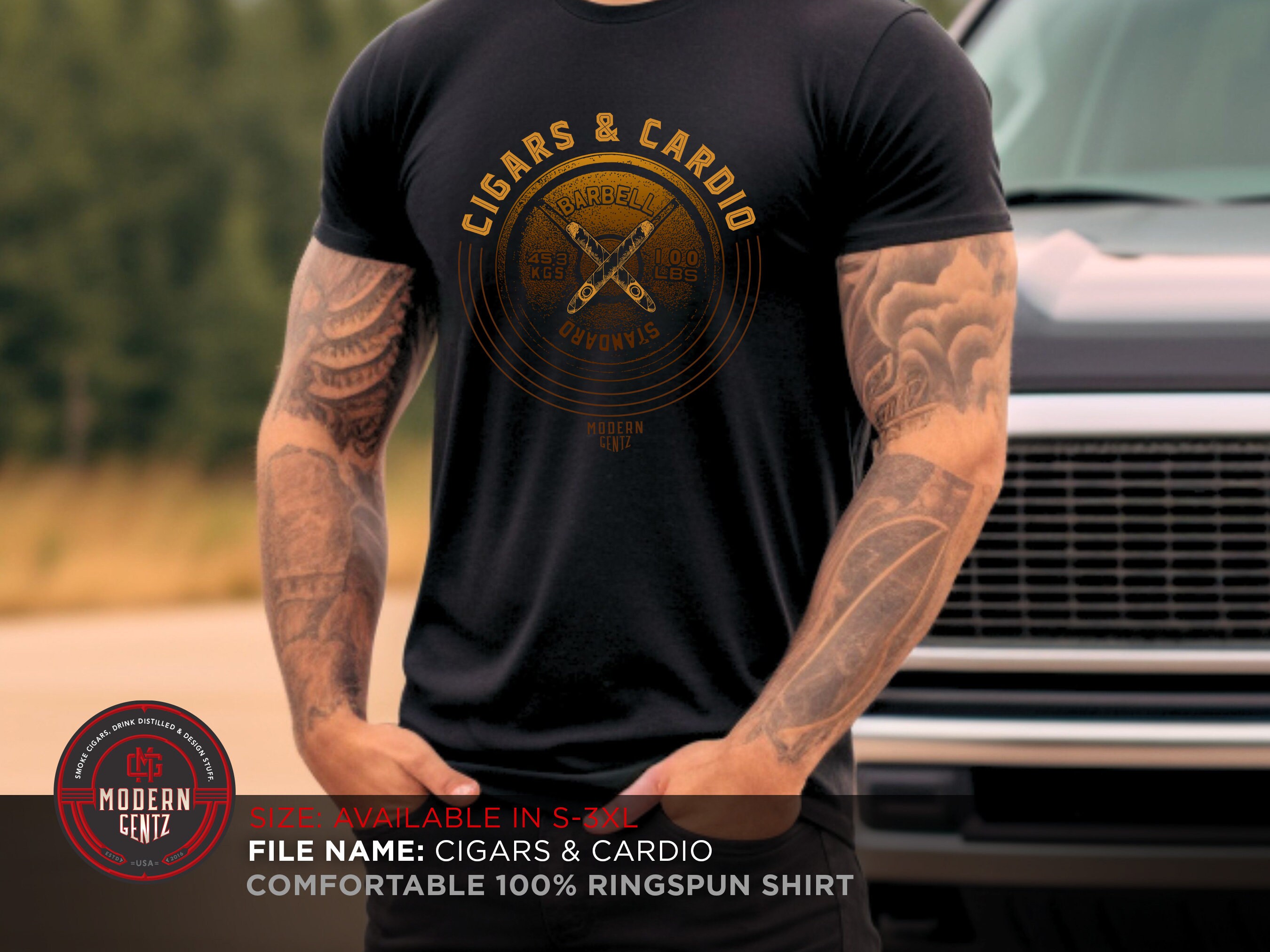 Cigars & Cardio Gift for Him, Cigar Lover Gift, Mens Funny Shirts ...