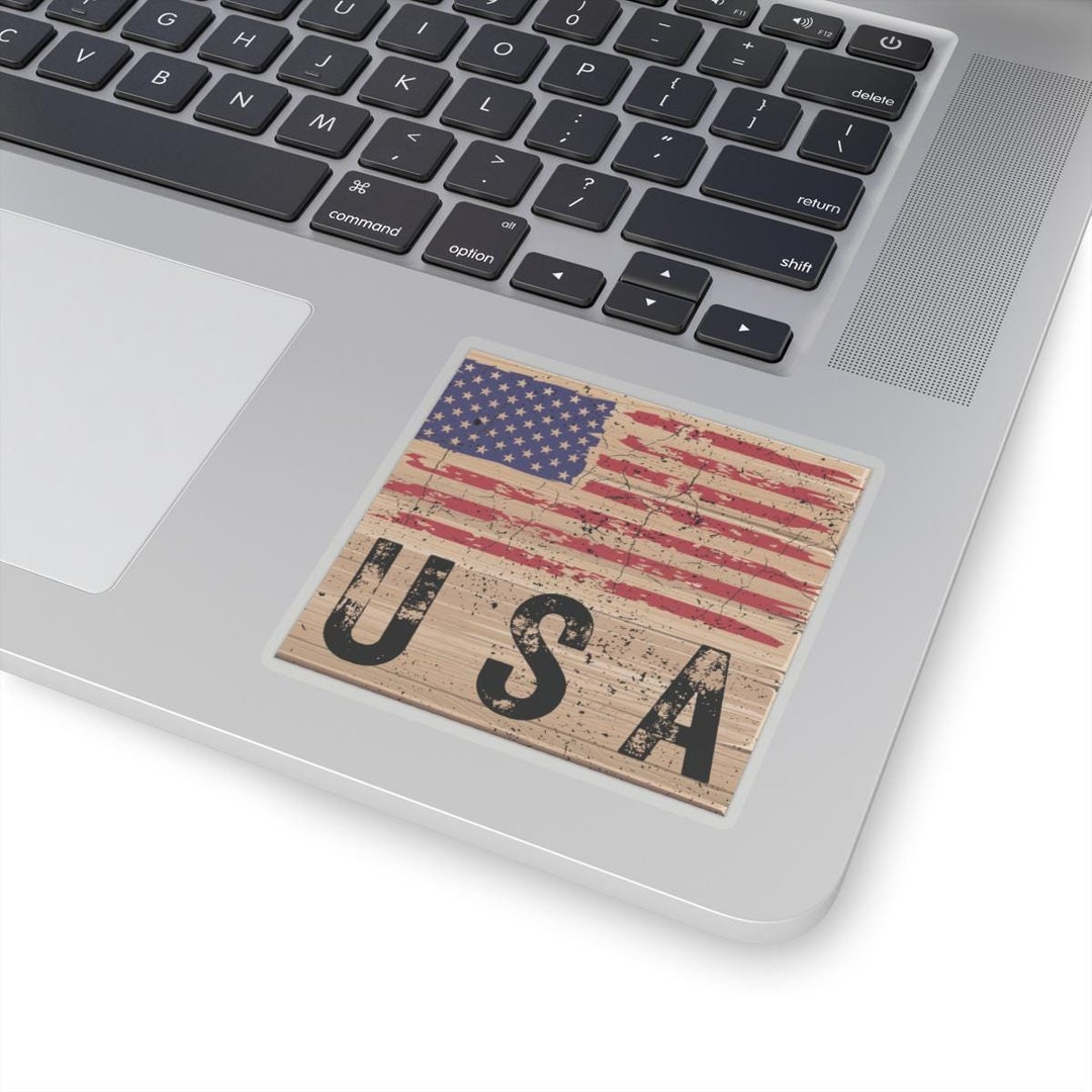 Distressed American Flag Sticker Patriotic Sticker Patriotic Vinyl ...