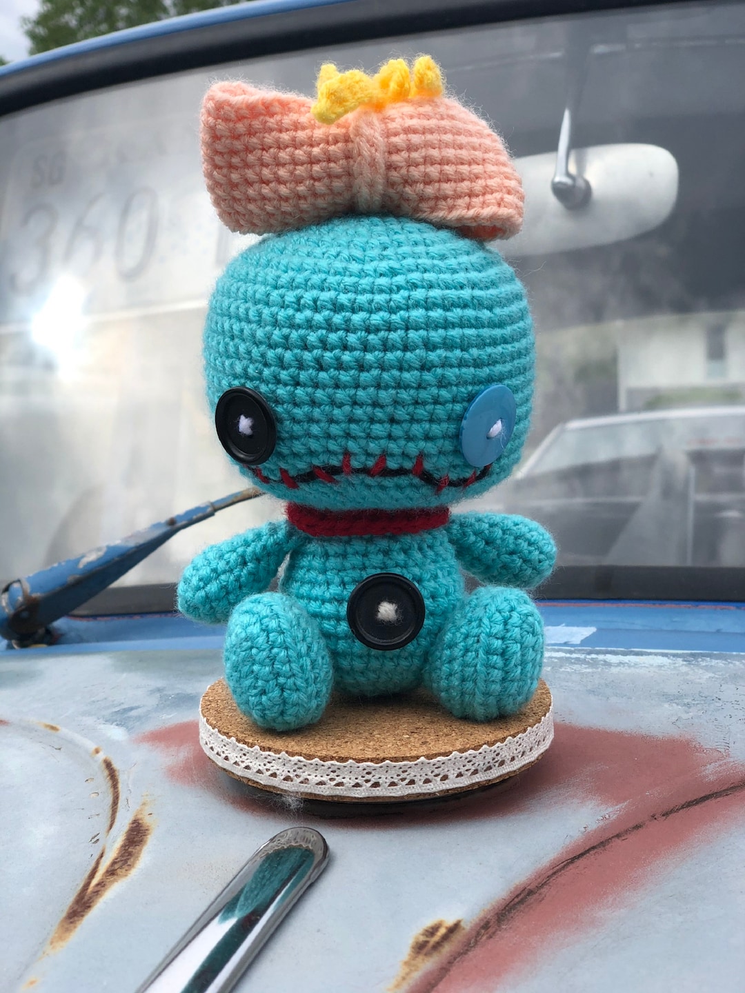 MADE TO ORDER: Mini Lilo and Stitch, Scrump Doll Crochet, Amigurumi ...