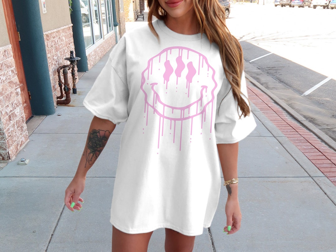 Trippy Drippy Smiley T Shirt Smiley Face Shirt Smiley Face - Etsy
