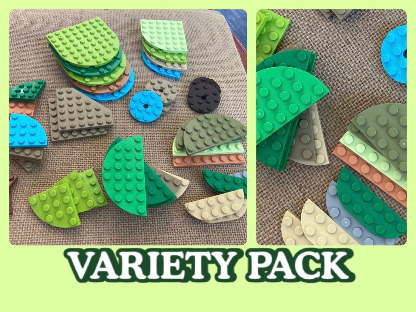 Lego Plates— Natural Colors for Landscaping and Nature - Etsy
