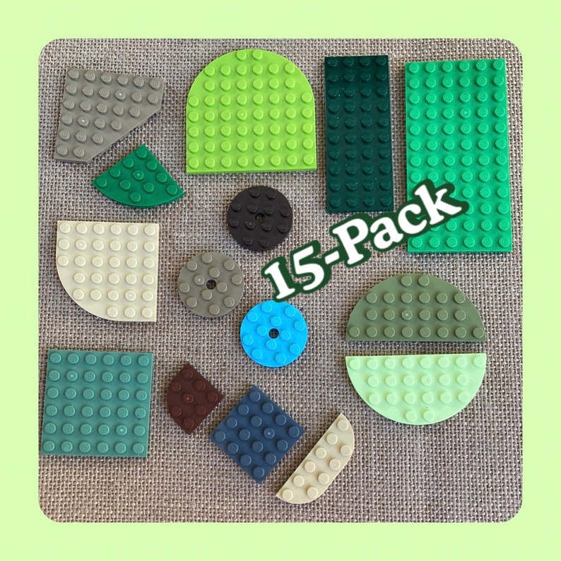 Lego Plates— Natural Colors for Landscaping and Nature - Etsy