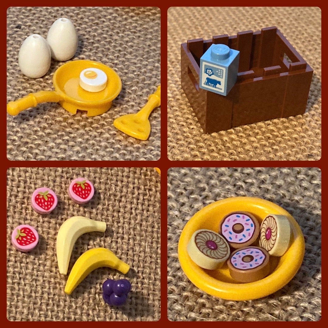 Lego Breakfast Buffet Kit, Food and Accessories Set - Etsy