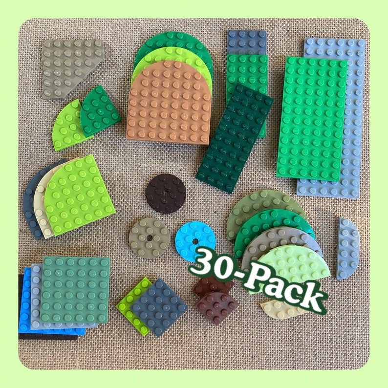 Lego Plates— Natural Colors for Landscaping and Nature - Etsy