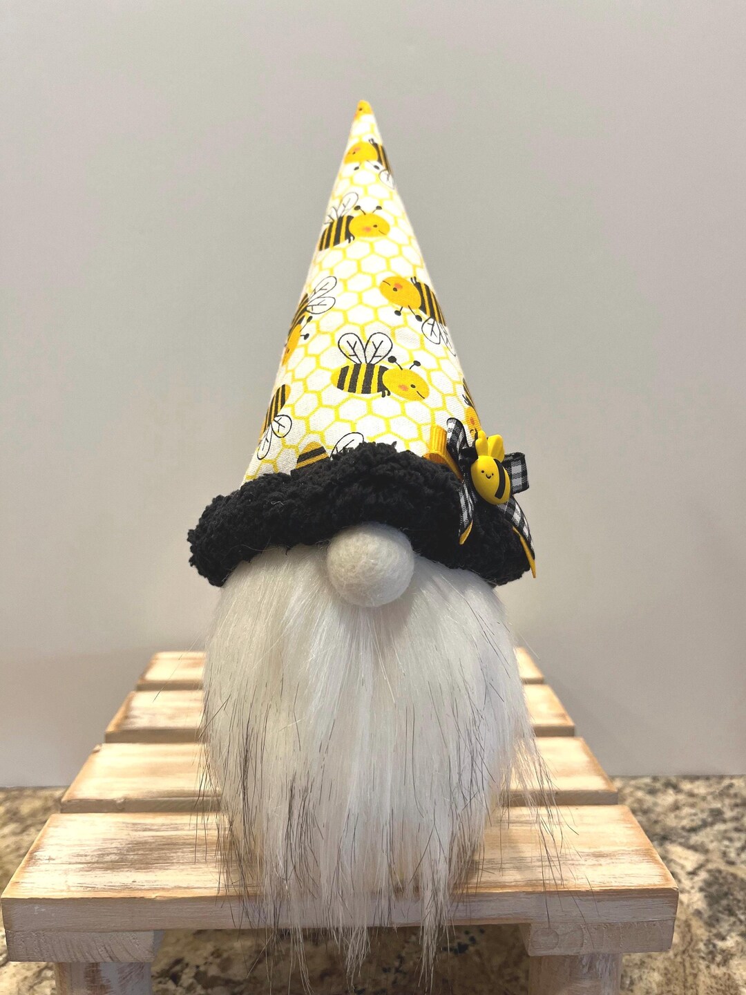 Handmade Bumblebee Gnome: Spring Garden Decor - Etsy