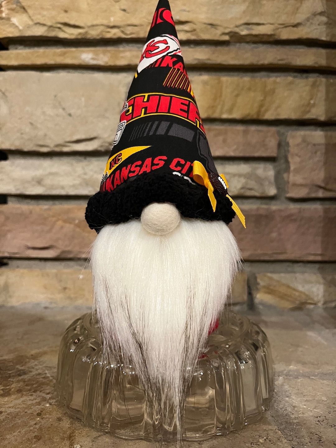 Kansas City Chiefs Gnome: Handmade Football Super Bowl Tiered Tray ...