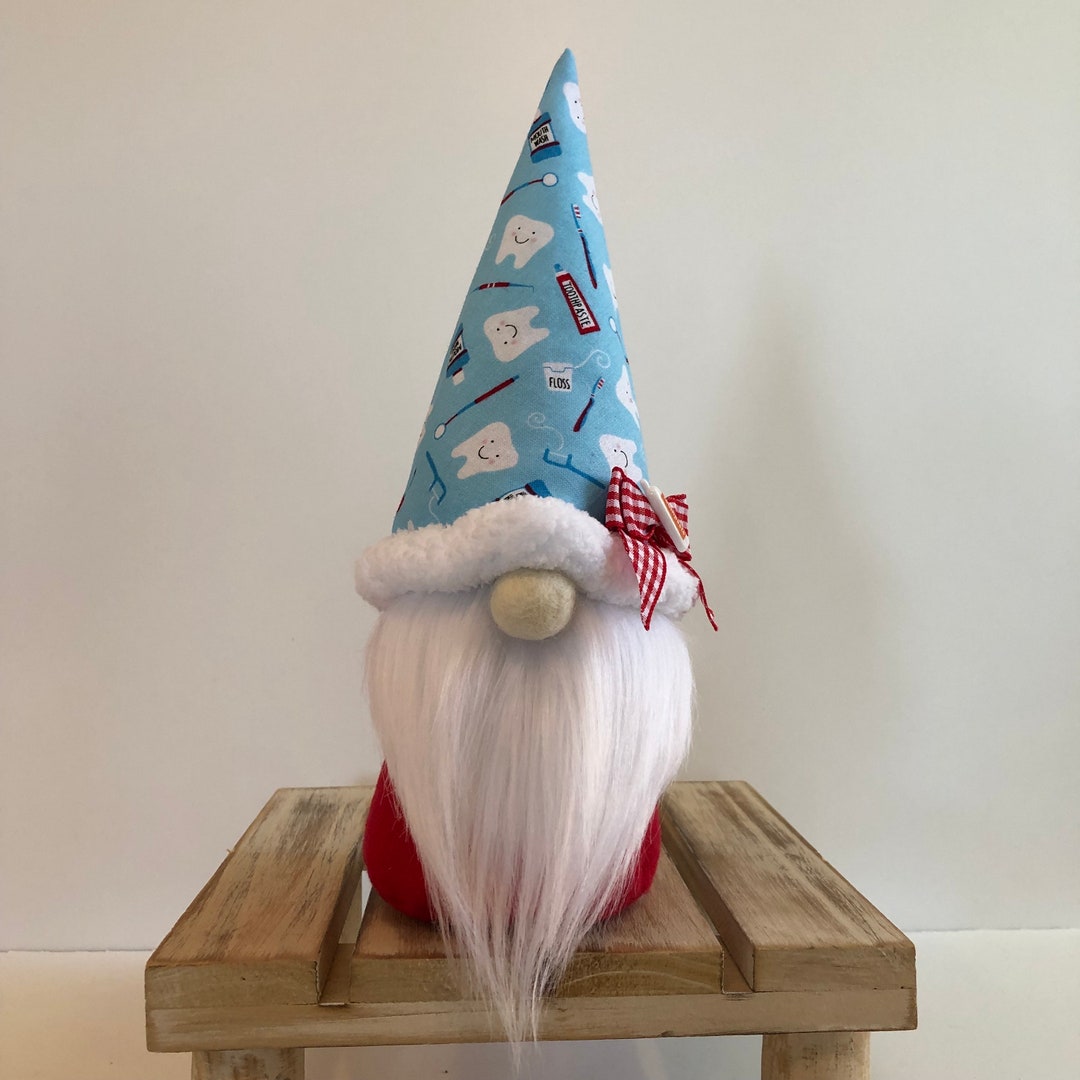 Dentist Gnome, Dental Gnome, Dental Hygienist, Tiered Tray Gnome, Tomte ...