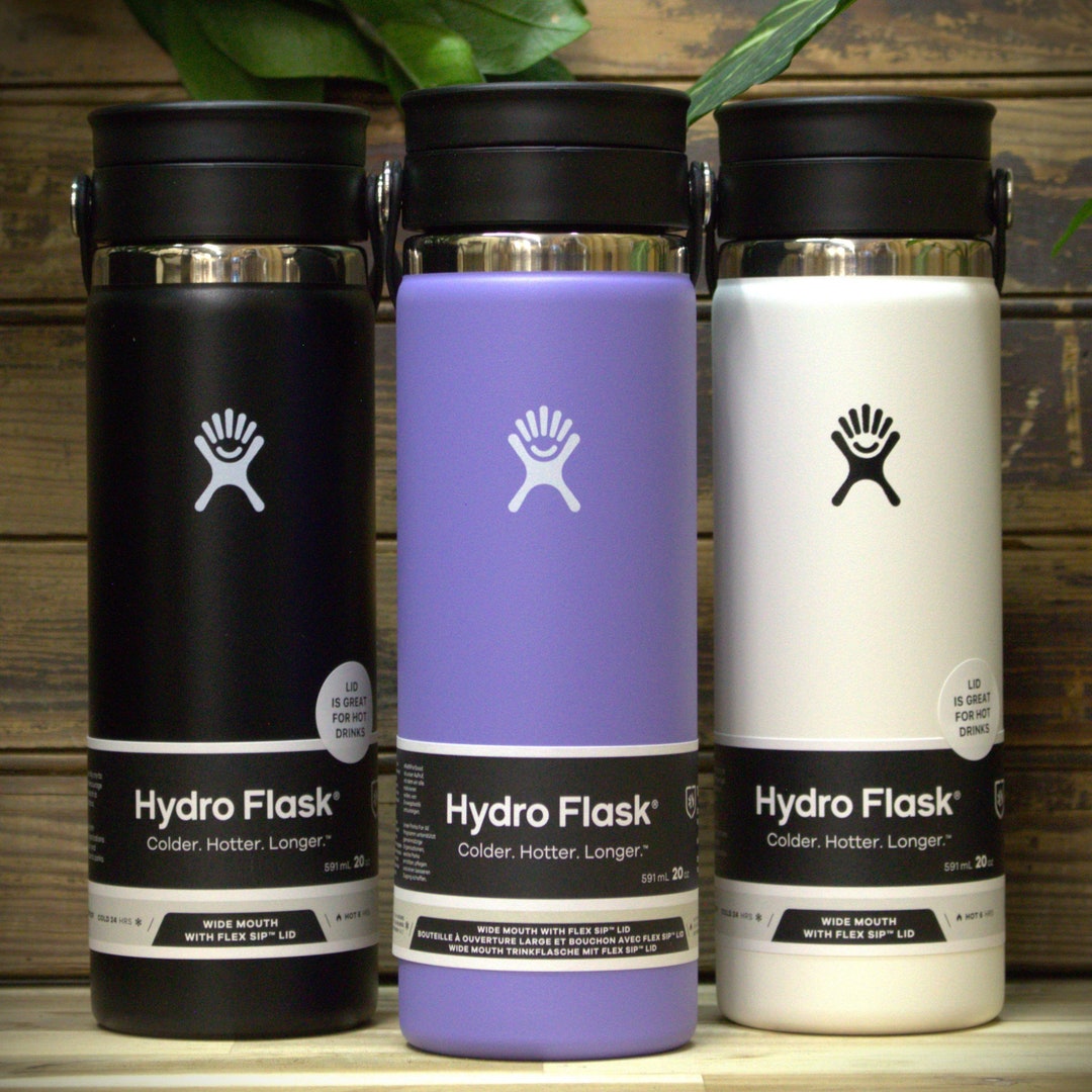20oz Custom Engraved Hydro Flask Wide Mouth With a Flex Sip Lid - Etsy