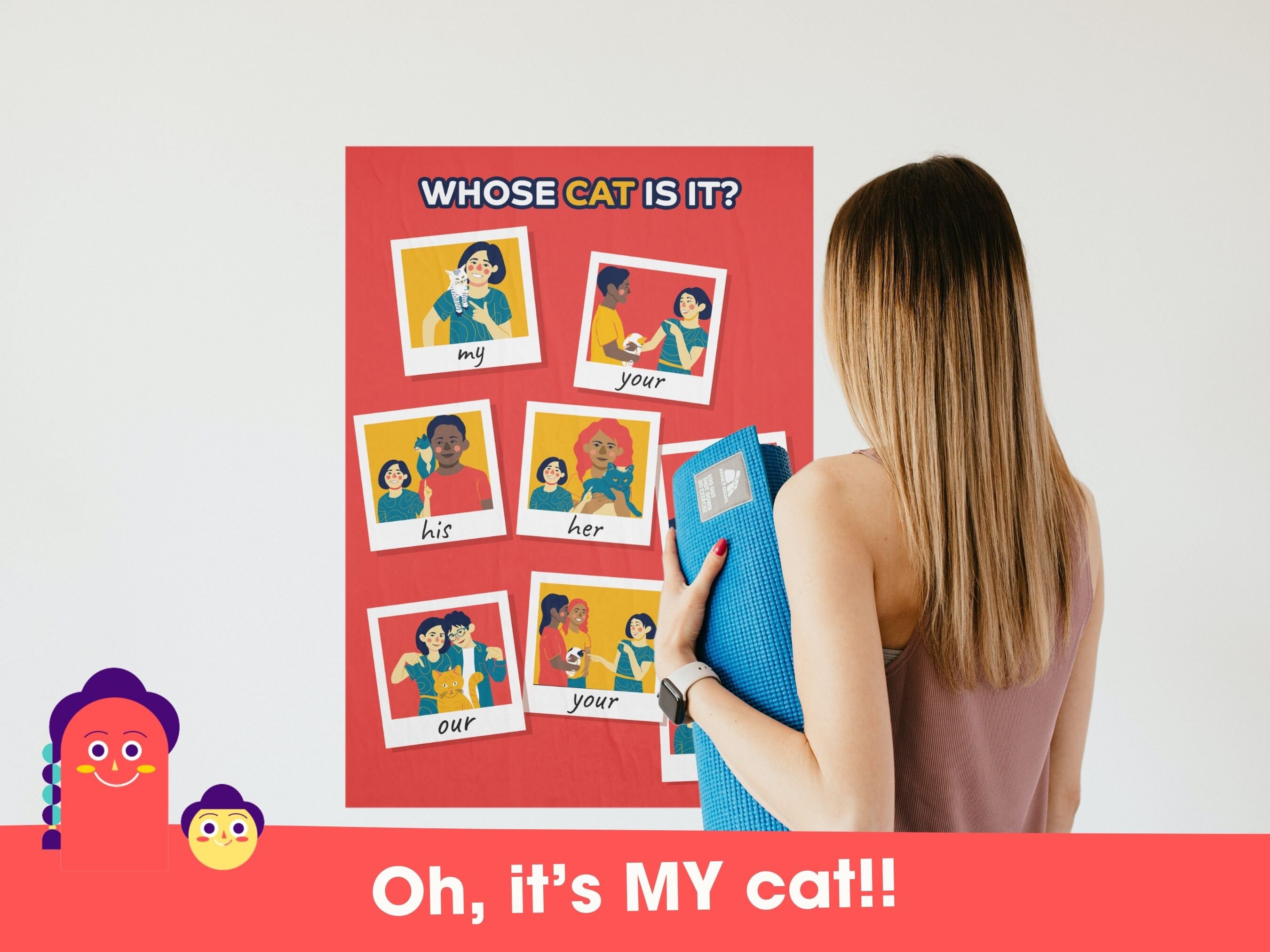 Poster Possessive Pronouns Beautifully Designed + Free Practice ...