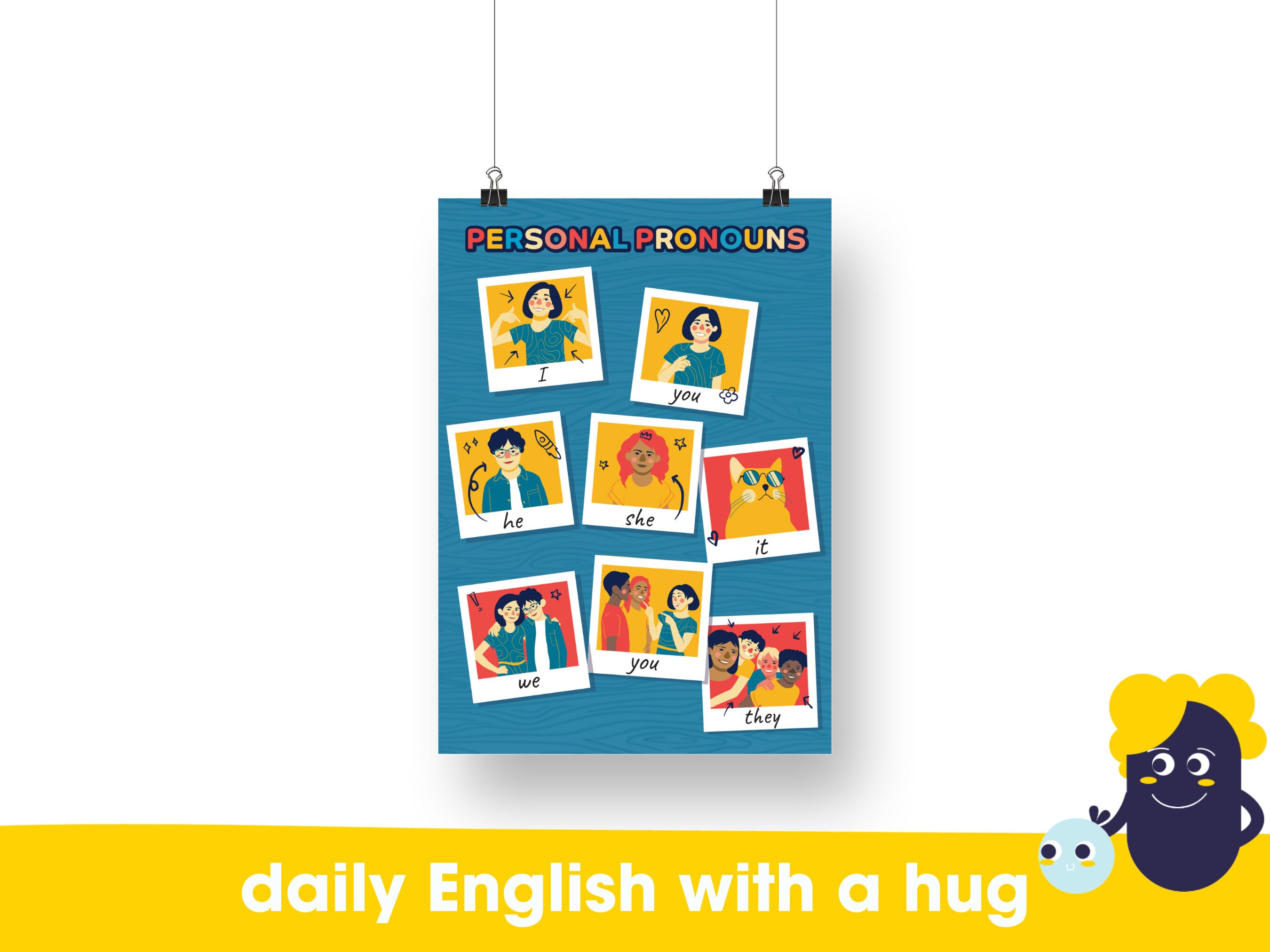 Poster Personal Pronouns Beautifully Designed, + Free Practice ...