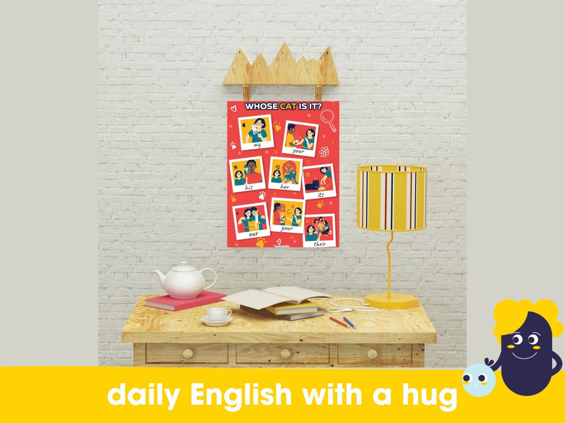 Poster Possessive Pronouns Beautifully Designed + Free Practice ...