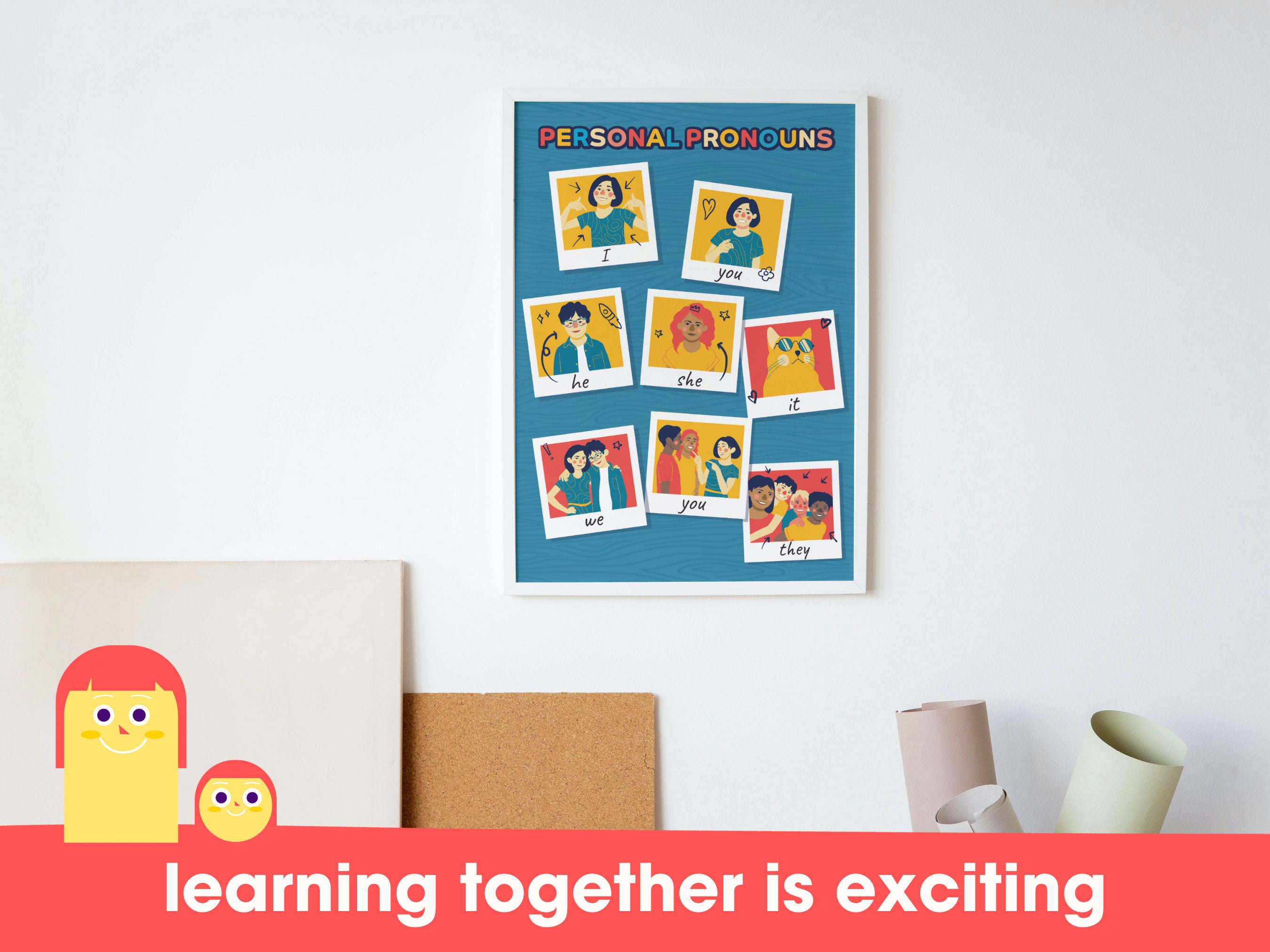 Poster Personal Pronouns Beautifully Designed, + Free Practice ...