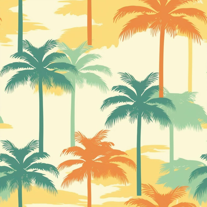 Palm Trees Pattern - Etsy